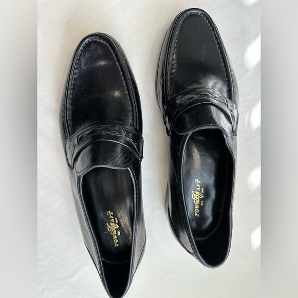 Towncraft | Shoes | Towncraft Mens Leather Dress Loafer Slip Ons 5eee ...